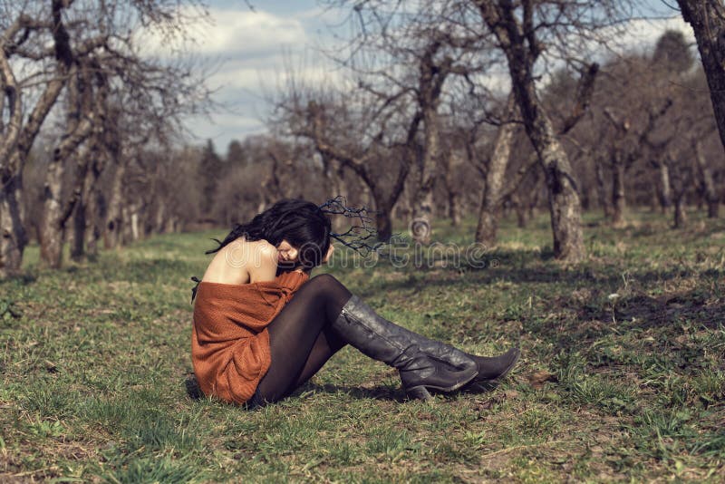 Walk in the Spring through the Fabulous Garden Stock Photo - Image of ...