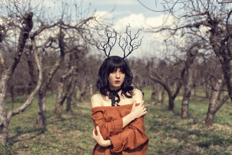 Walk in the Spring through the Fabulous Garden Stock Image - Image of ...