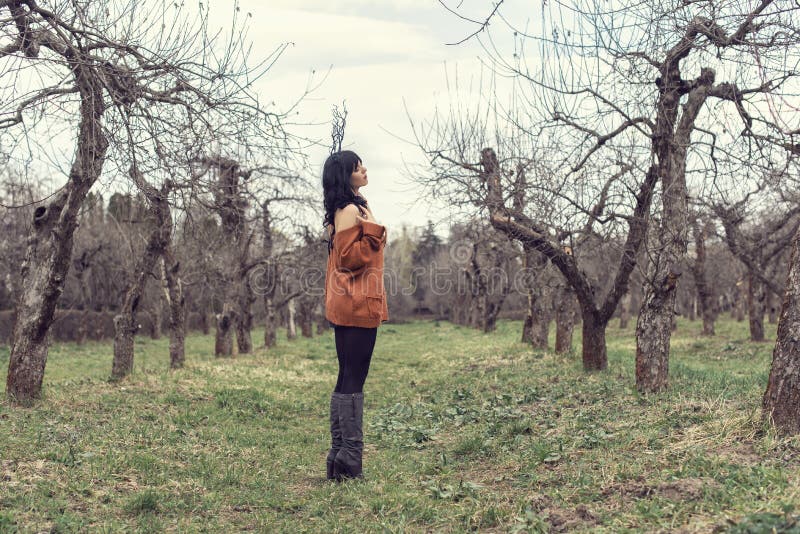 Walk in the Spring through the Fabulous Garden Stock Image - Image of ...