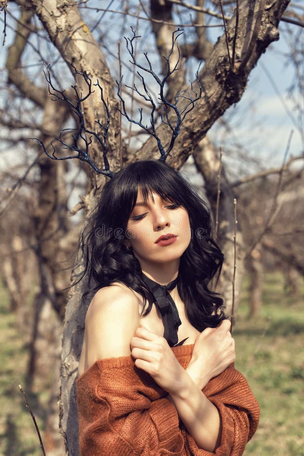 Walk in the Spring through the Fabulous Garden Stock Image - Image of ...