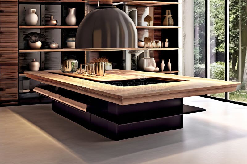 Walk in Table a Large Walk in Table with Multiple Levels of Stor Stock ...