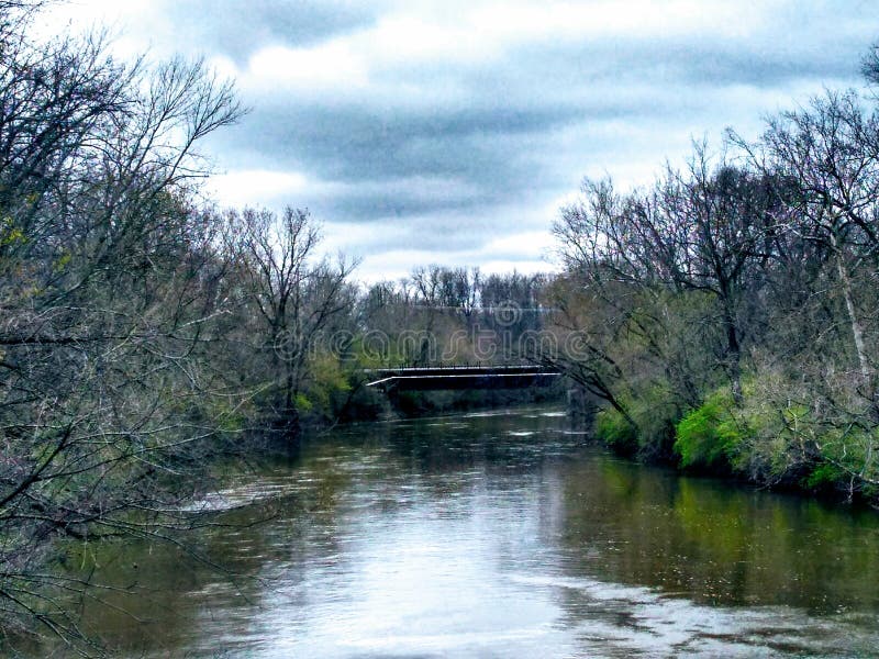 Walk thru the park stock photo. Image of bridge, walk - 90132698