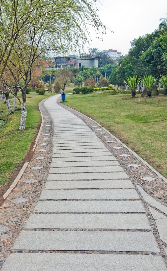 Walk way stock image. Image of cobblestone, beautiful - 12787461