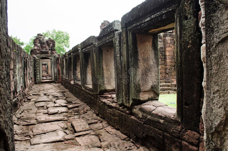 Walk way in ruin stock image. Image of ancient, ruin - 42994897