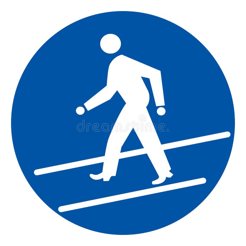 Walk-Way Symbol Sign, Vector Illustration, Isolate on White Background ...