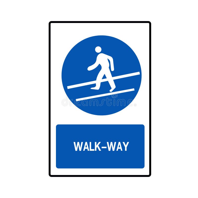 Walk-Way Symbol,Vector Illustration, Isolate on White Background Icon ...