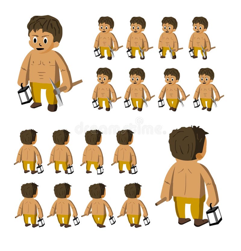 Walk Western Miner Vector Cartoon Stock Vector - Illustration of ...