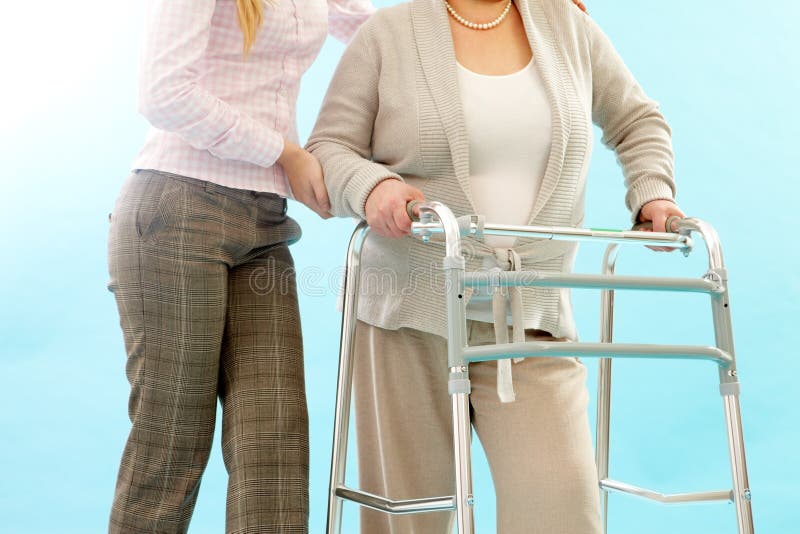 Walker stock photo. Image of woman, family, mobility - 76940610