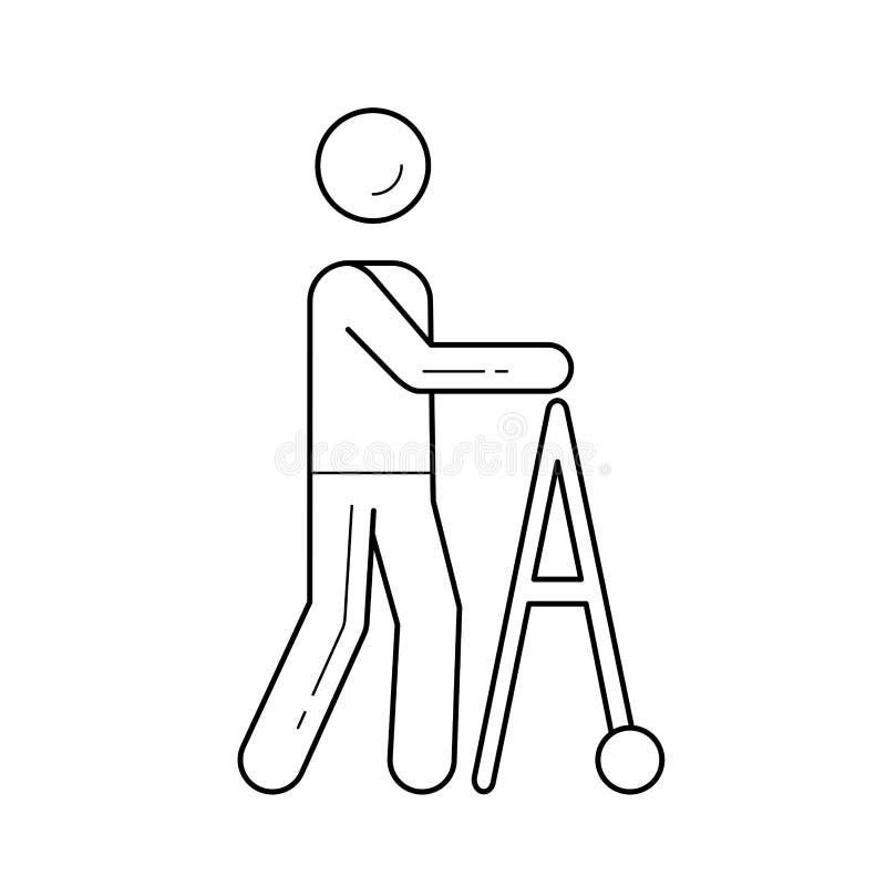 Wheeled Walker Stock Illustrations – 73 Wheeled Walker Stock ...