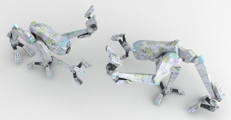 Two Robots, Fighting Each Other in Epic Battle for the Future of ...