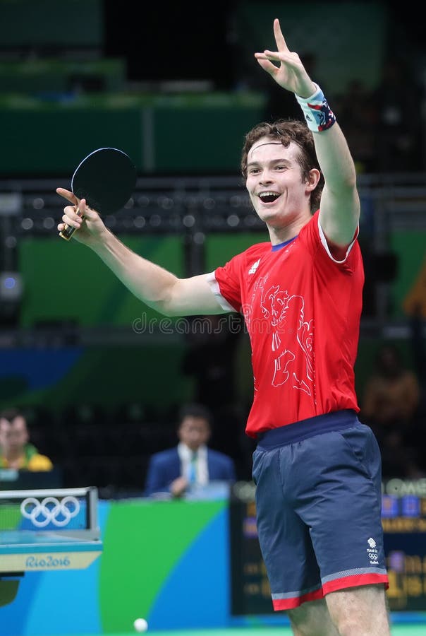 Walker Samuel Playing Table Tennis at the Olympic Games in Rio 2016 ...