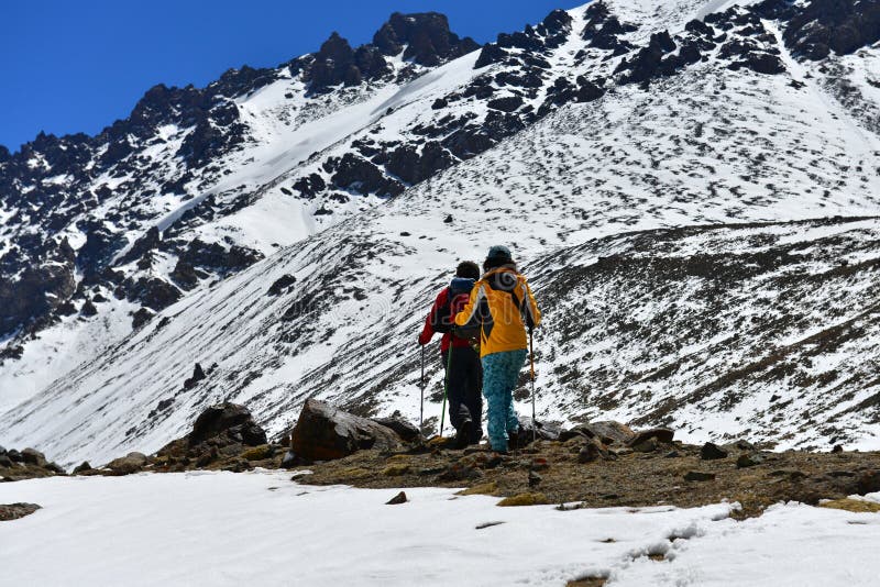 The Walker at Trailhead of Bogda Mountain Editorial Stock Photo - Image ...