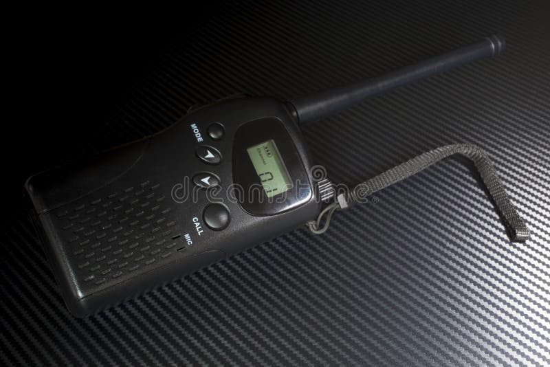 Walkie-talkie on Channel One Stock Photo - Image of buttons, electronic ...