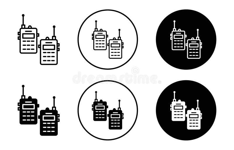 Walkie talkie icon stock vector. Illustration of portable - 325375749