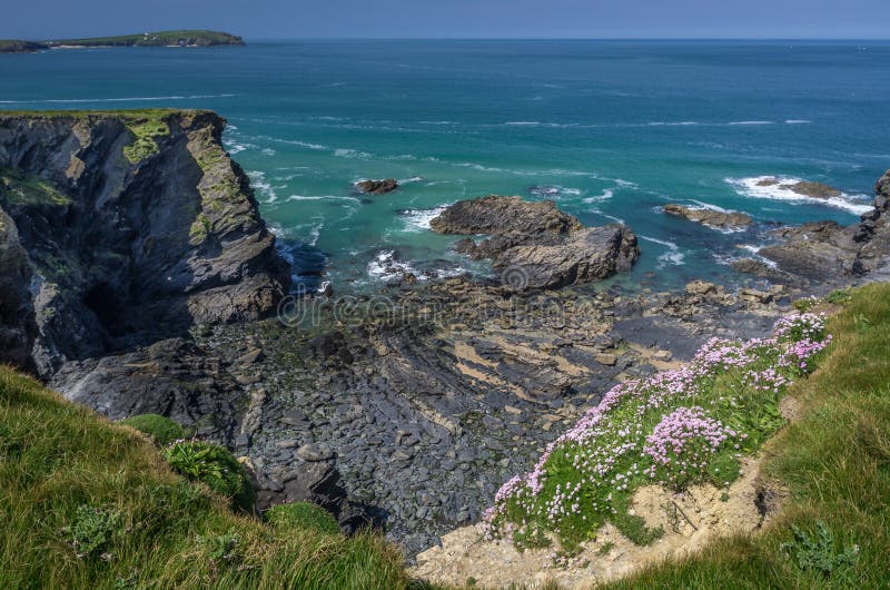 Stepper Point near Padstow stock image. Image of blue - 50134345