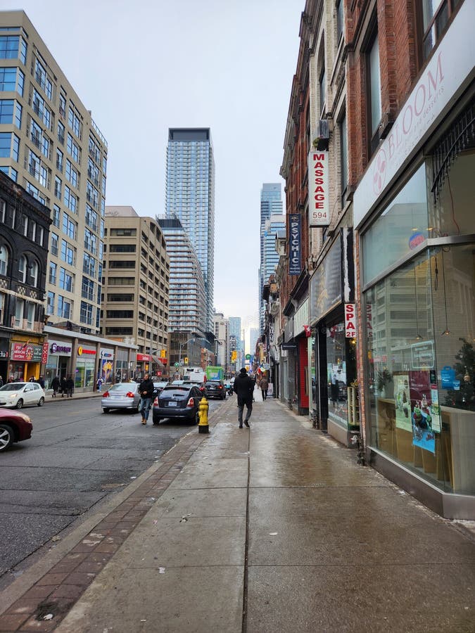 Walking Around Downtown Toronto Editorial Stock Image - Image of town ...