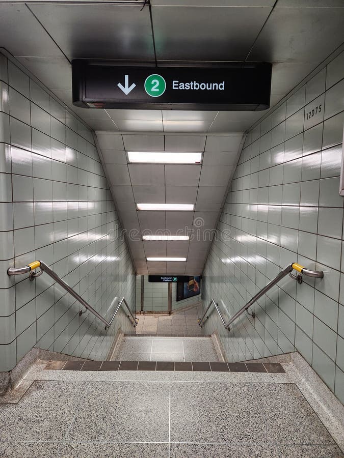Subway Tunnel Walkway stock image. Image of metro, ceiling - 352799199