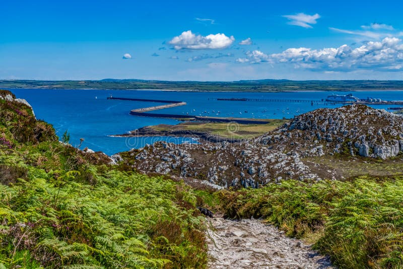 Walking Around Holyhead Breakwater Park Anglesey Stock Photo - Image of ...