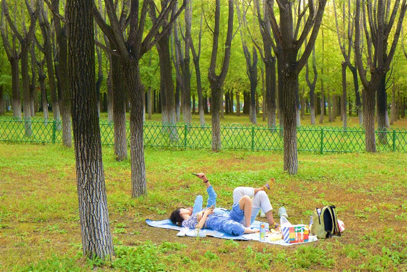Olympic Park in Beijing, China Editorial Image - Image of street, view ...