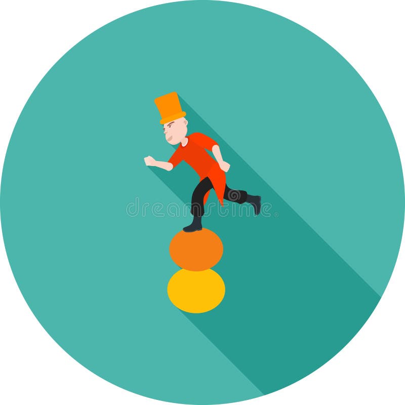 Walking on Balls stock vector. Illustration of balls - 80364297