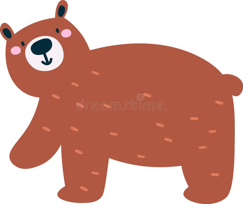 Walking Bear Animal stock vector. Illustration of icon - 309906773