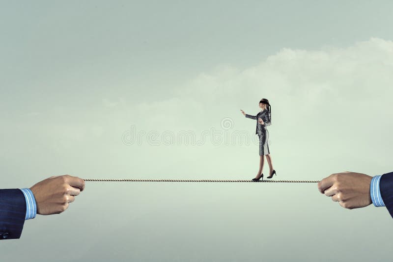 She is walking blindfolded stock photo. Image of equilibrium - 92959564