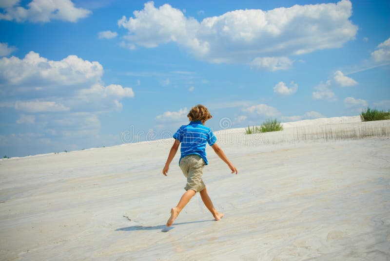 Walking boy stock photo. Image of child, beach, sunny - 10692728