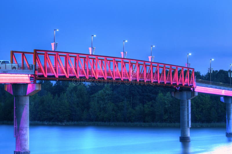 Walking Bridge stock image. Image of summer, hour, nature - 24629855