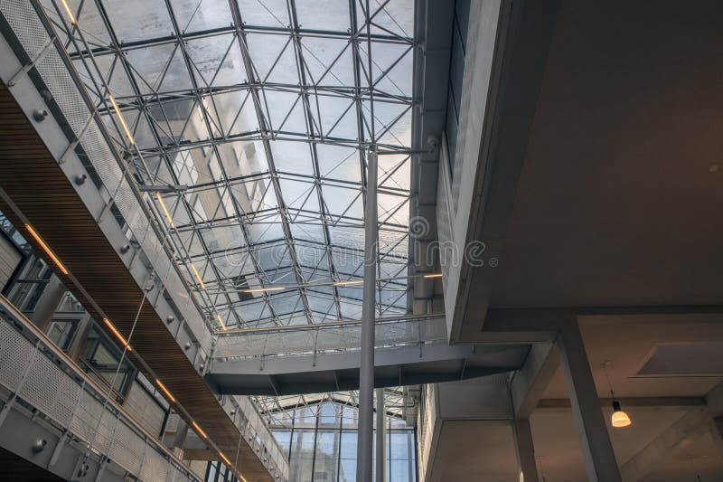 Walking Bridge Inside the Former Justice Building at Amsterdam the ...