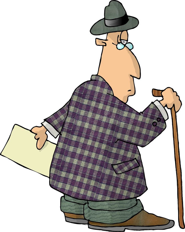 Walking Cane Stock Illustrations – 10,169 Walking Cane Stock ...