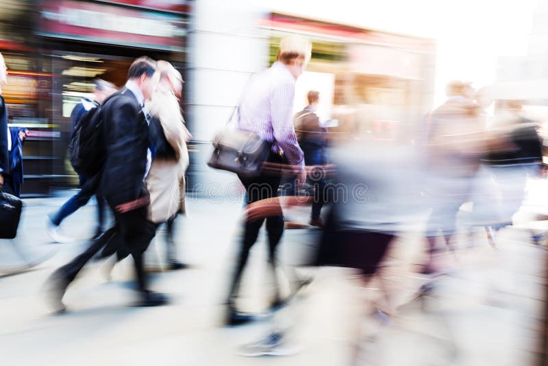 Walking Commuters at Rush Hour Editorial Stock Photo - Image of urgent ...