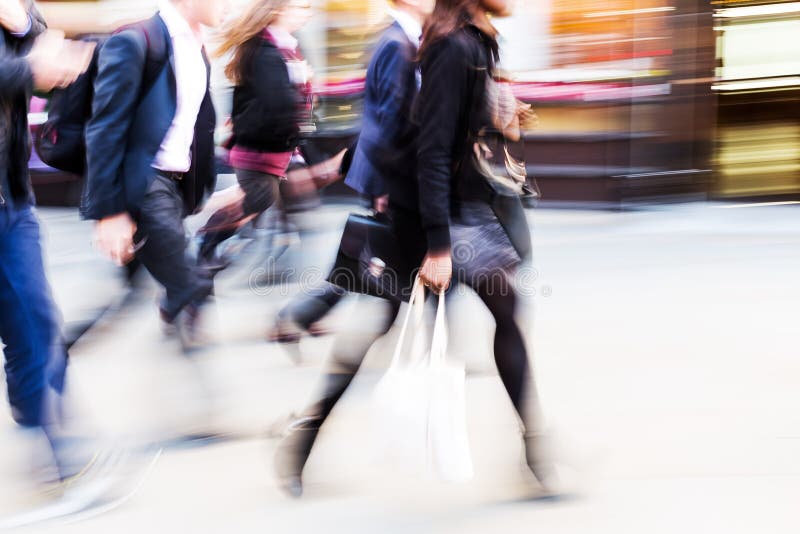 Walking Commuters at Rush Hour Editorial Photography - Image of move ...