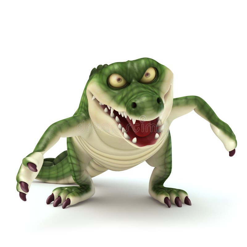 Walking croc look mad stock illustration. Illustration of wild - 46080718