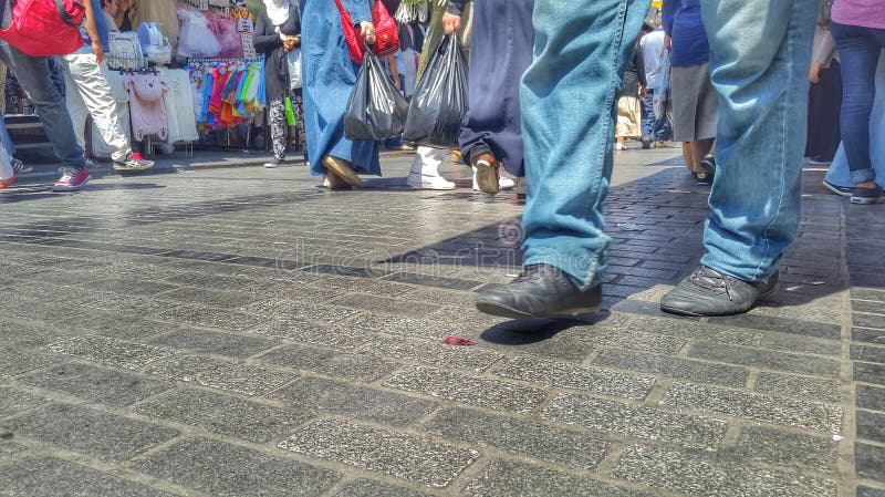 Walking editorial photo. Image of streets, turky, legs - 58211996