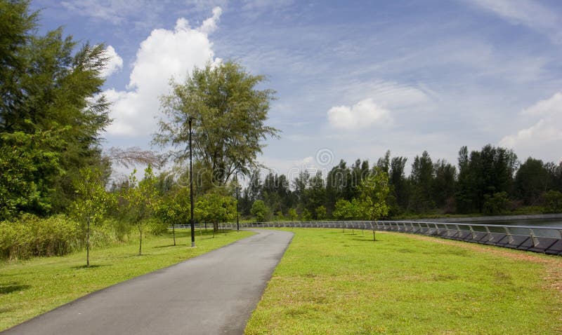 Walking and cycling path stock image. Image of hiking - 46544733
