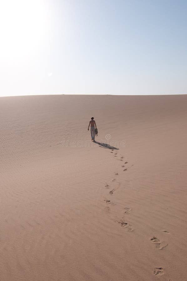 Walking in the desert stock image. Image of oman, wahiba - 13733927