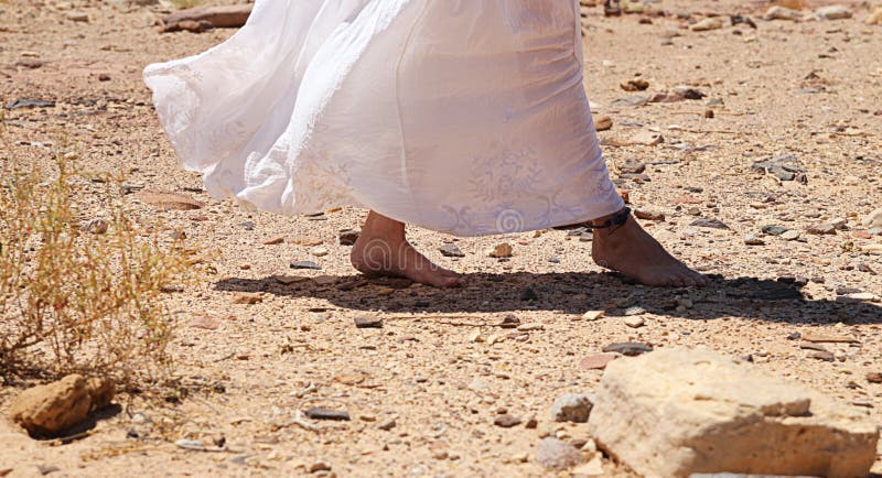 Walking in desert stock photo. Image of lifestyles, foot - 54306994