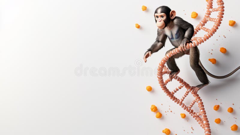 Walking DNA Science Art stock illustration. Illustration of genetic ...