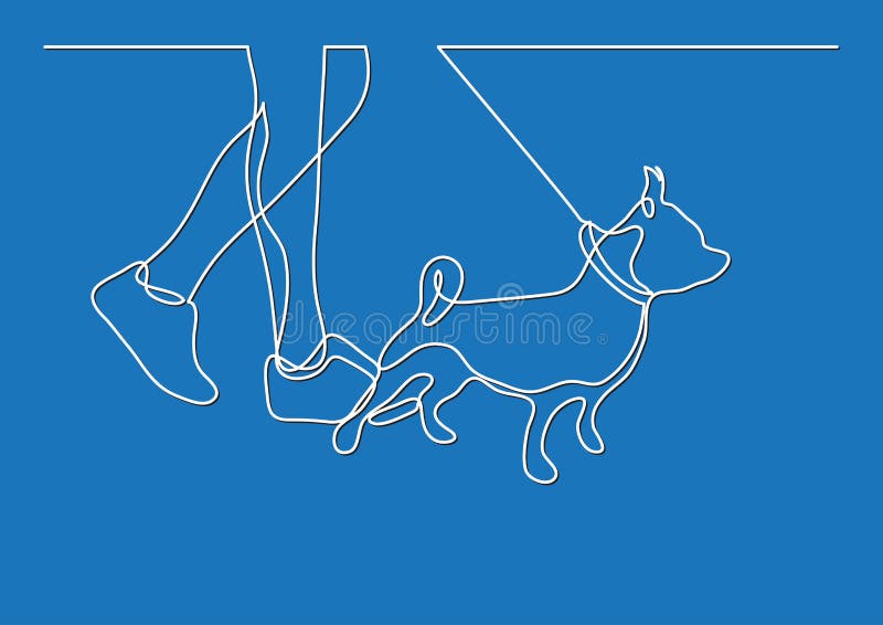 Continuous Line Walking Park Stock Illustrations – 44 Continuous Line ...