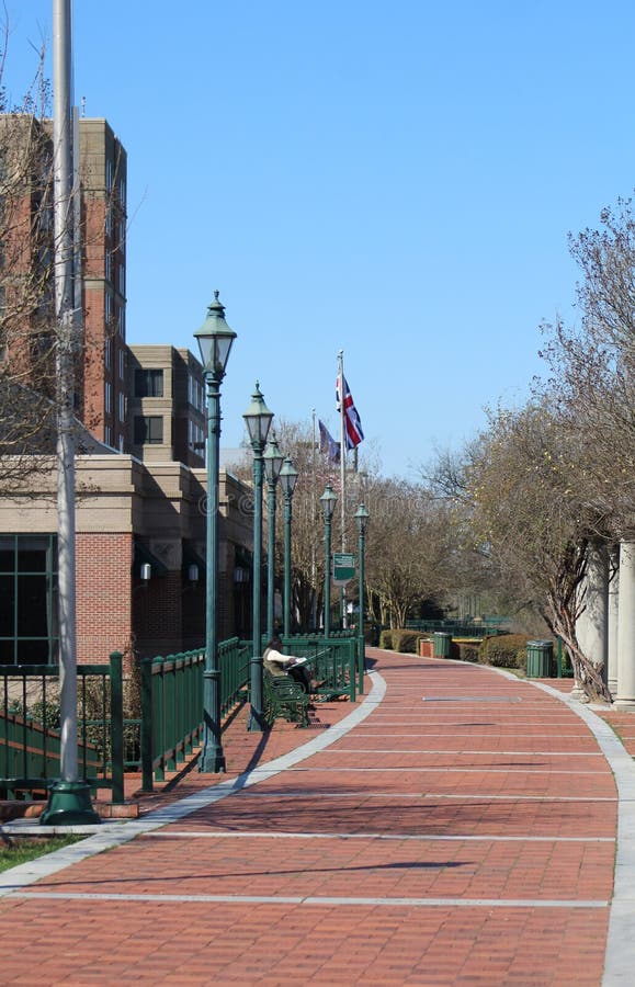 Augusta Riverwalk Downtown Augusta Georgia Stock Image - Image of ...