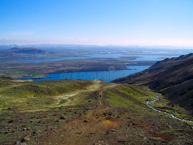 Walking down a mountain stock photo. Image of clear, walk - 6689562
