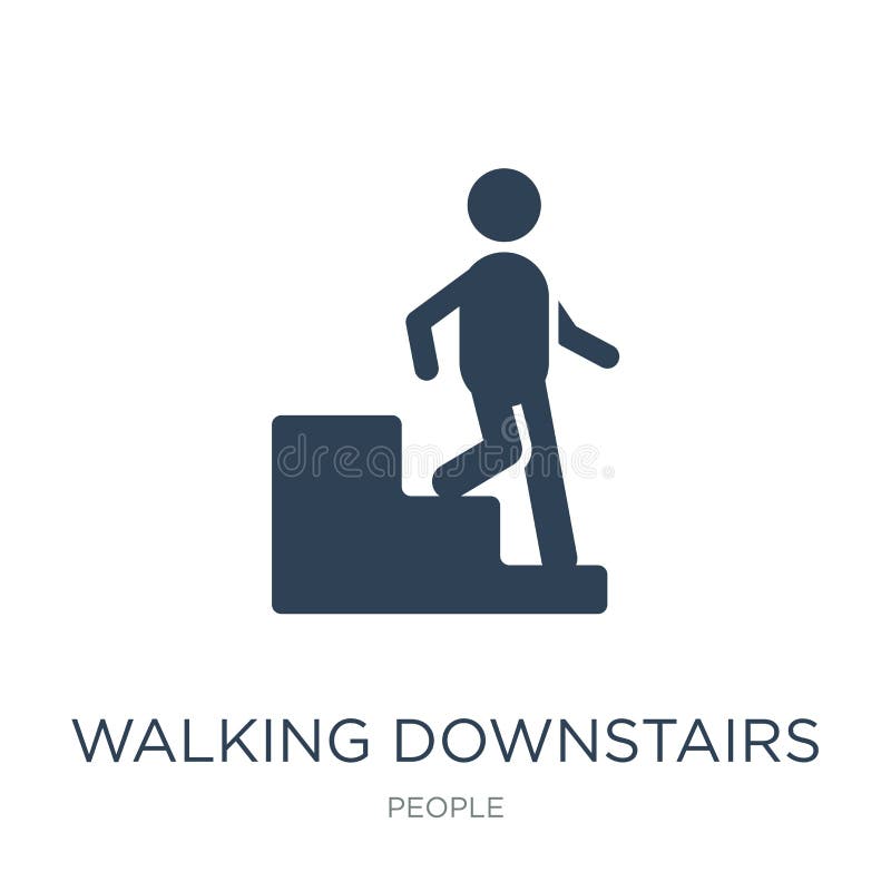 Walking Downstairs Icon Stock Illustrations – 162 Walking Downstairs ...