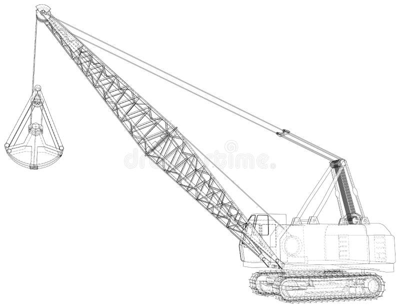 Walking Dragline, Mobile Excavating Machine Used in Open-cut Mining ...