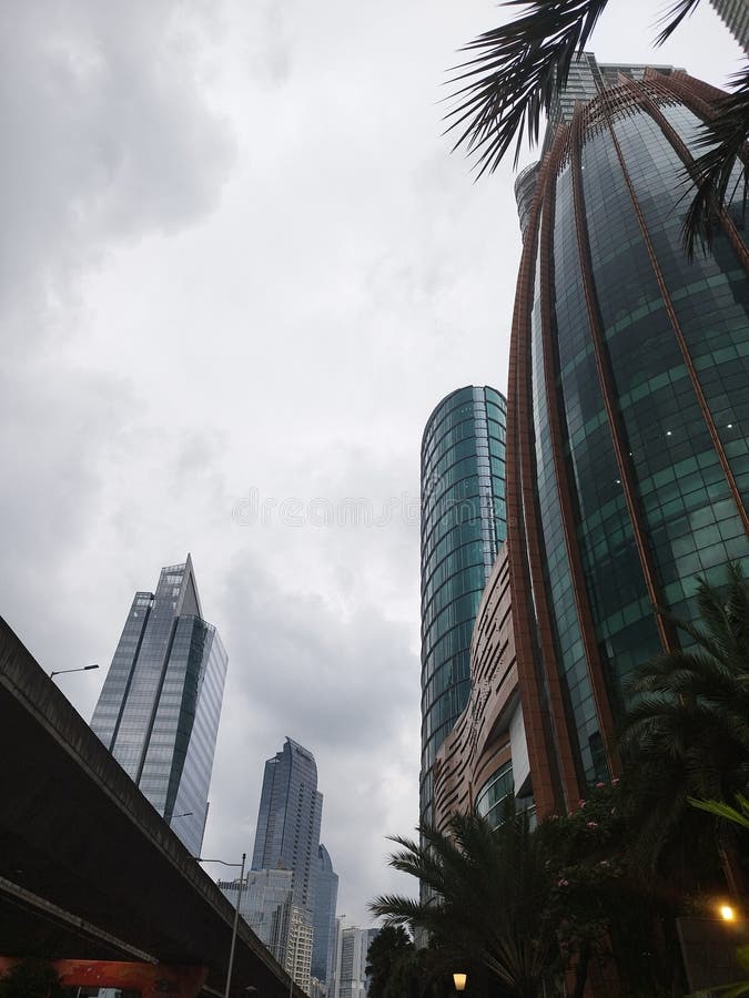 Walking Evening at Street Kuningan Stock Photo - Image of kuningan ...