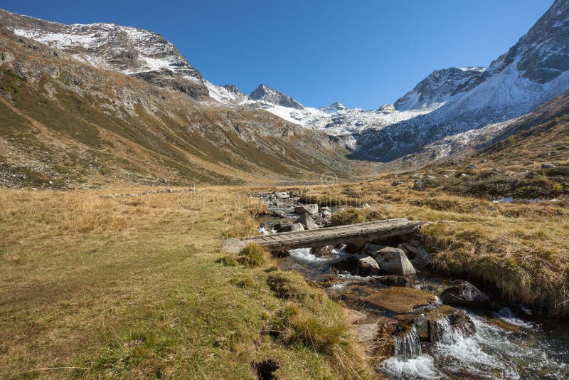 Walking at Fall in a Mountain Valley Stock Image - Image of september ...