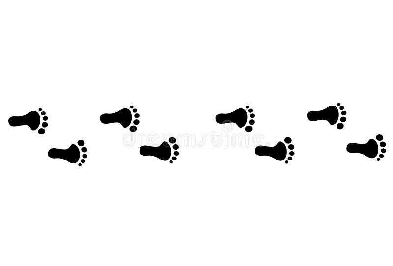 Walking Footprints Clipart