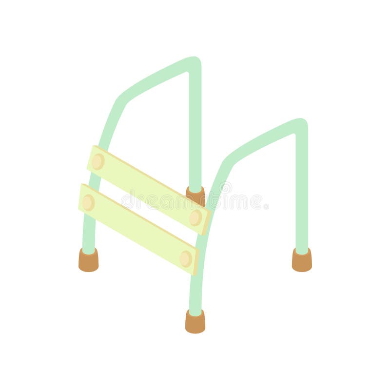 Walking Frame Icon, Cartoon Style Stock Vector - Illustration of male ...
