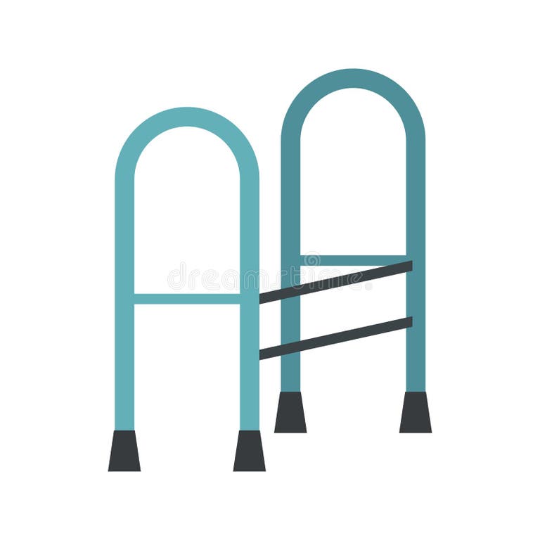 Walking Frame Icon in Flat Style Stock Illustration - Illustration of ...