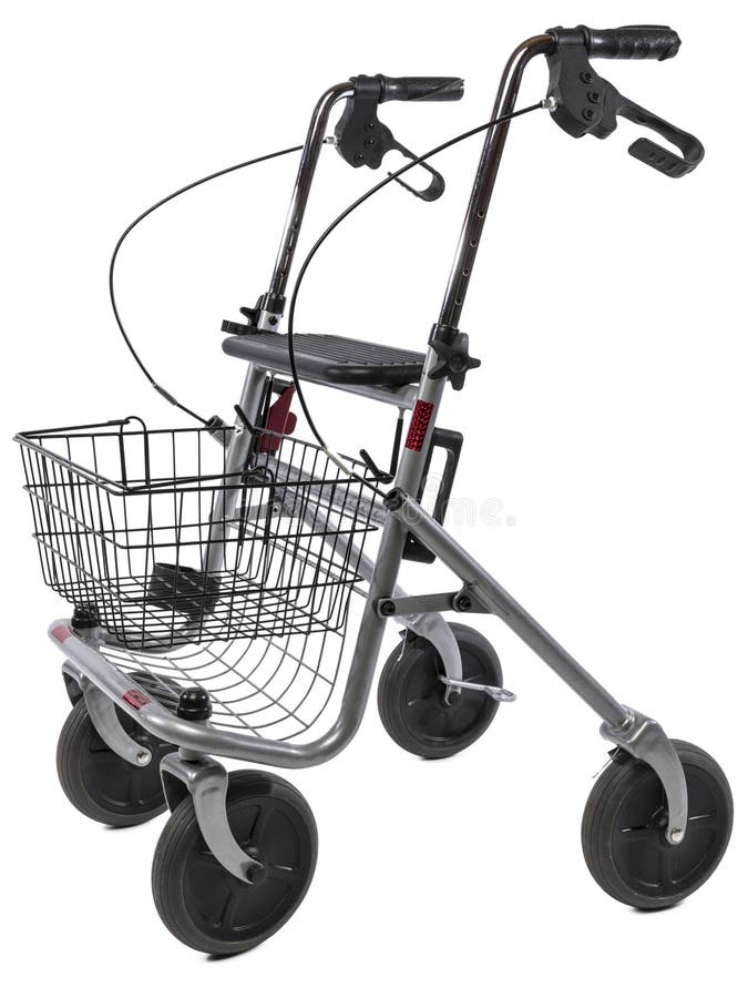 Walking Frame or Walker Isolated on White Stock Image - Image of ...