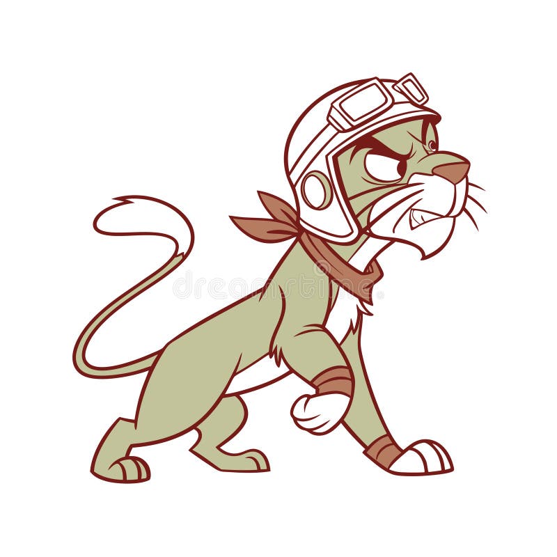 Walking Graceful Panther at Slow Pace Stock Illustration - Illustration ...